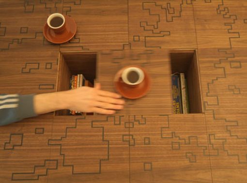 Puzzle on Secret Compartment Table | StashVault - Secret Stash Compartments