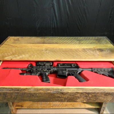 Secret Gun Concealment Sofa Table | StashVault - Secret Stash Compartments