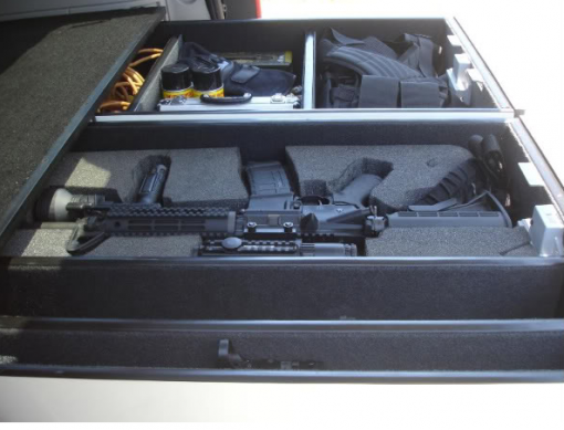 Hidden Gun Drawer Safe for SUV | StashVault - Secret Stash Compartments