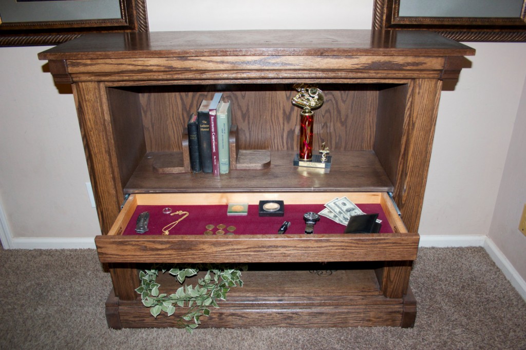 Bookshelf with Secret Drawer | StashVault - Secret Stash Compartments