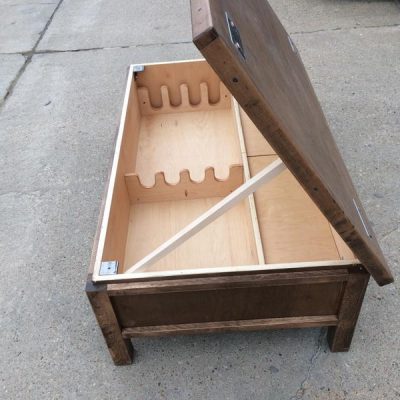 Hidden Gun Storage Coffee Table | StashVault - Secret Stash Compartments