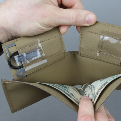 Wallet with Hidden Storage Flaps | StashVault - Secret Stash Compartments