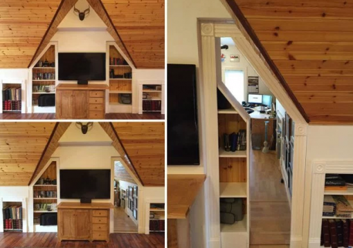 Automatic Secret Library Bookcase Door | StashVault - Secret Stash ...