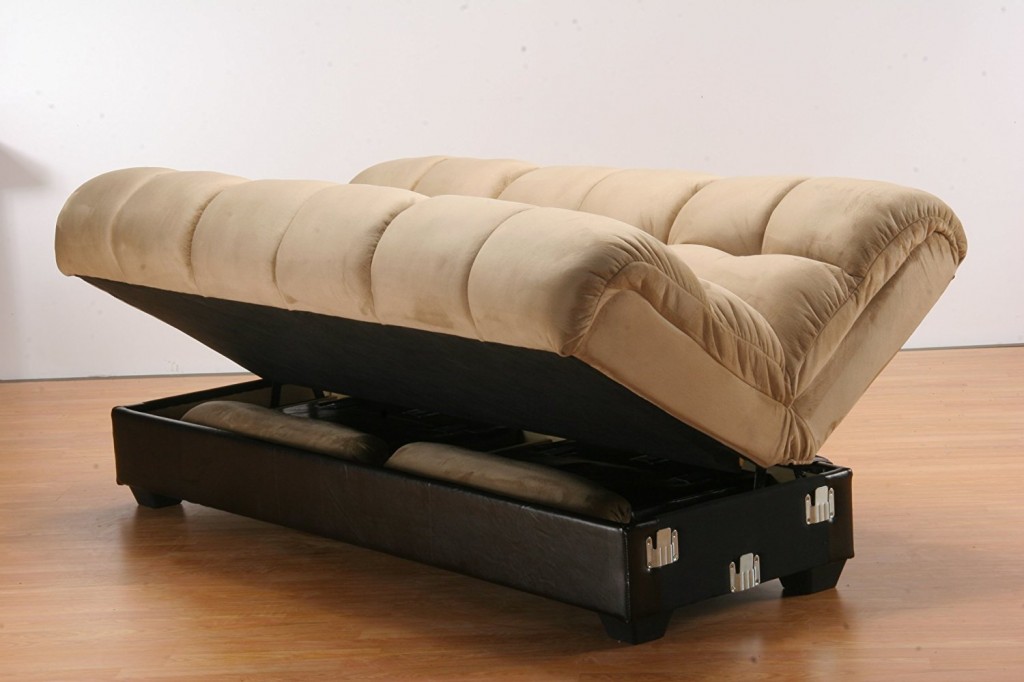 Convertible Futon with Hidden Storage | StashVault - Secret Stash ...